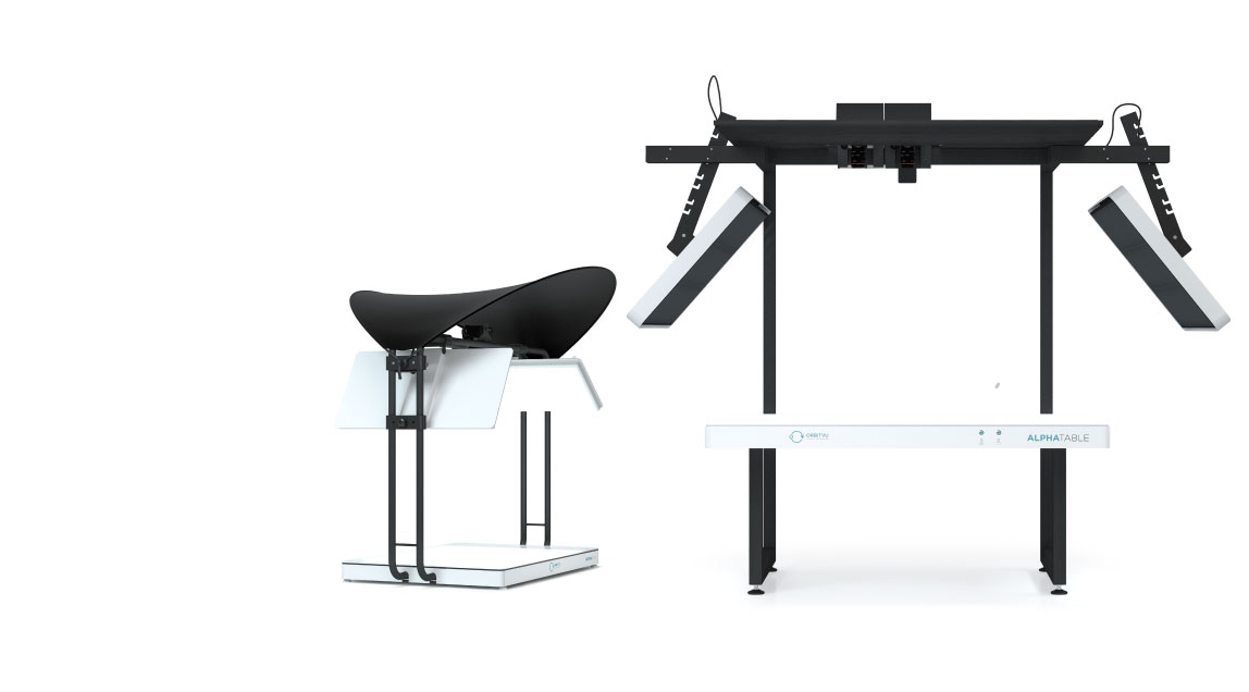 Alphadesk von Orbitvu - Ideal für Flat lay Fotografie